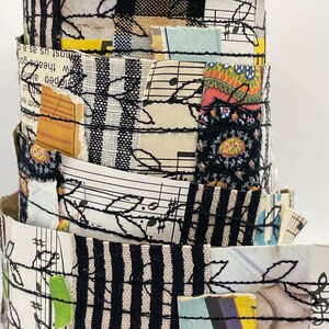 Vintage Style Stitched Paper Strips Ephemera Journaling Scrapbooking ...