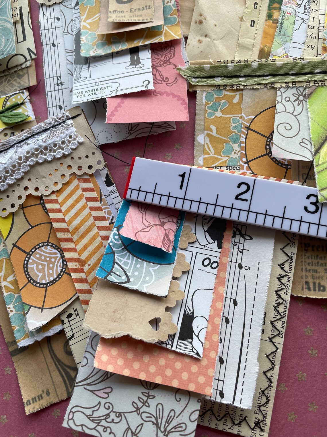 Junk Journal Mini Scrap Pad - Ephemera- - Etsy UK