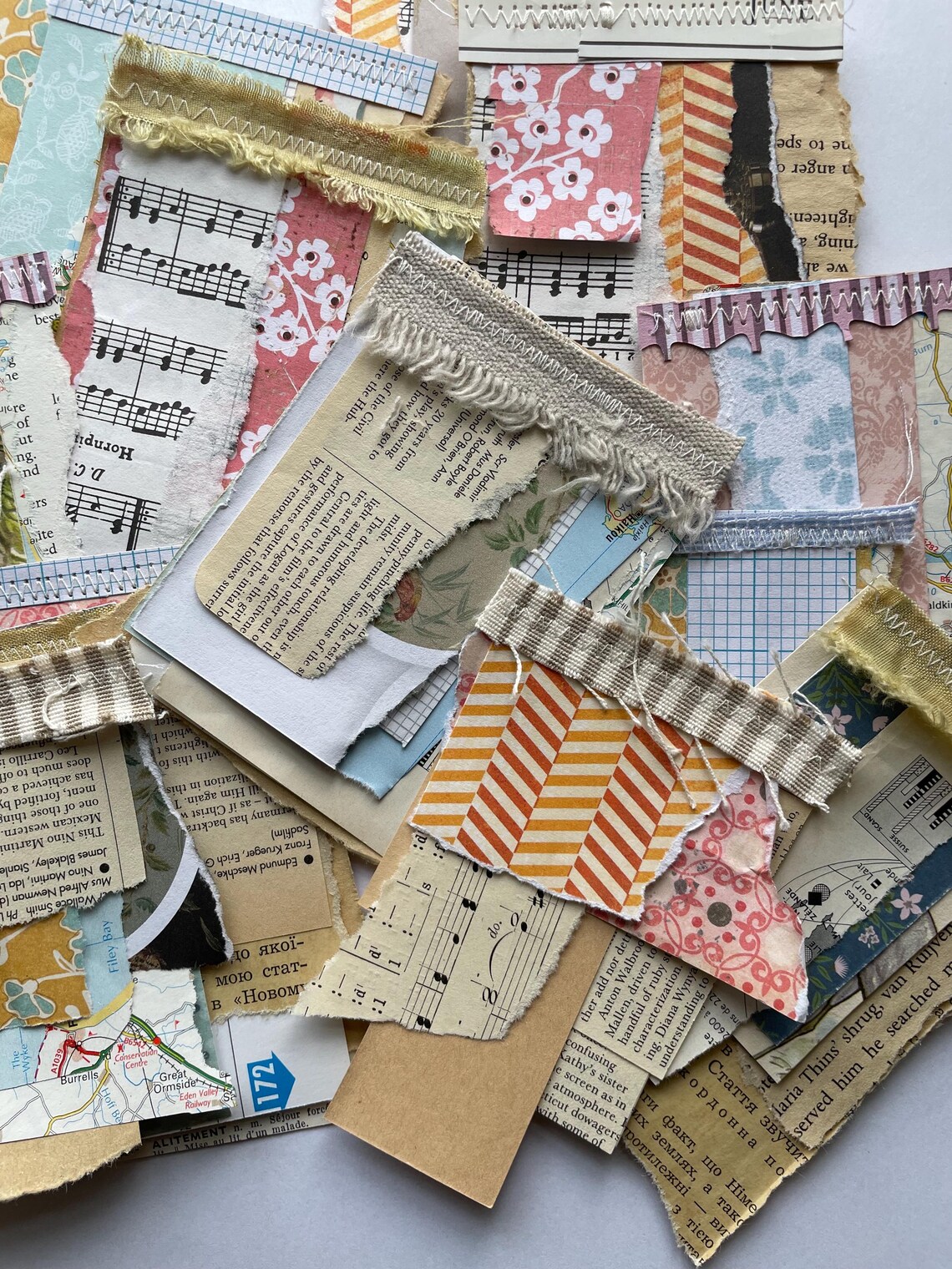 Junk Journal Mini Scrap Pad - Ephemera- - Etsy UK