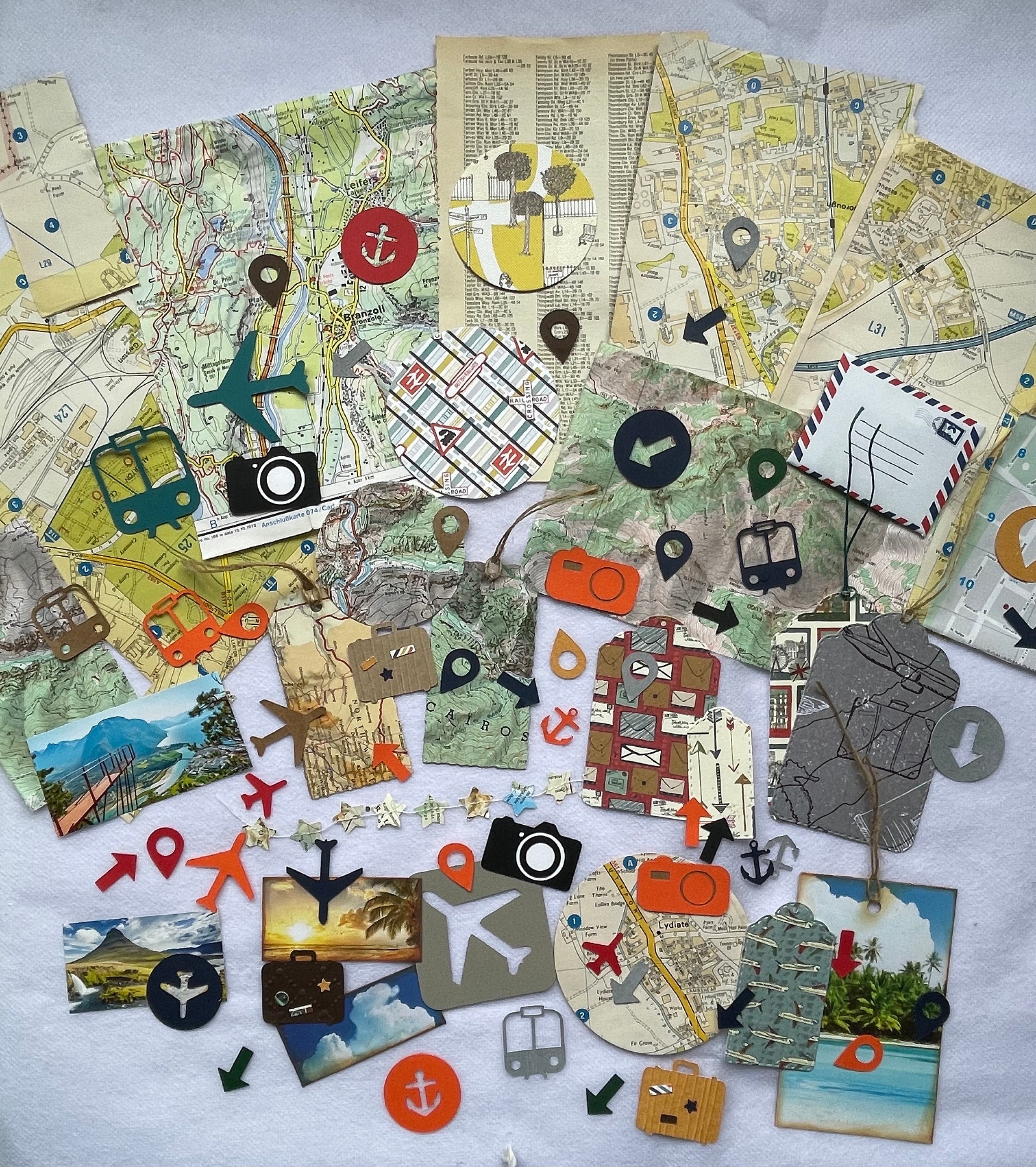 Travel Theme Ephemera Pack - Etsy