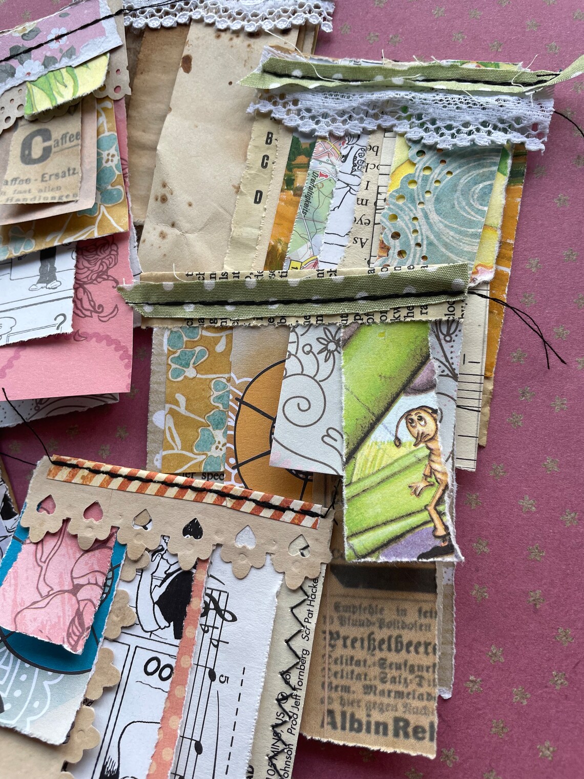 Junk Journal Mini Scrap Pad - Ephemera- - Etsy UK
