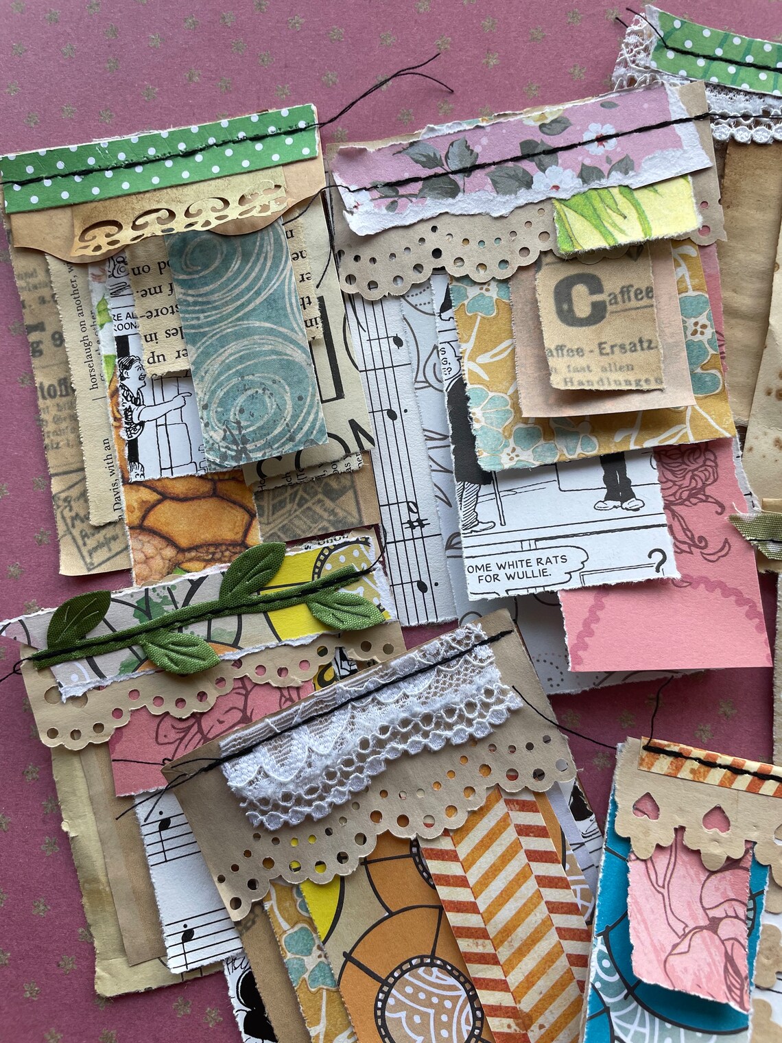 Junk Journal Mini Scrap Pad - Ephemera- - Etsy UK
