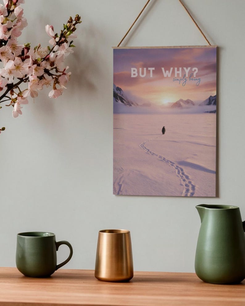 Nihilist Penguin Wall Art Printable, but Why Poster, Existential Meme ...
