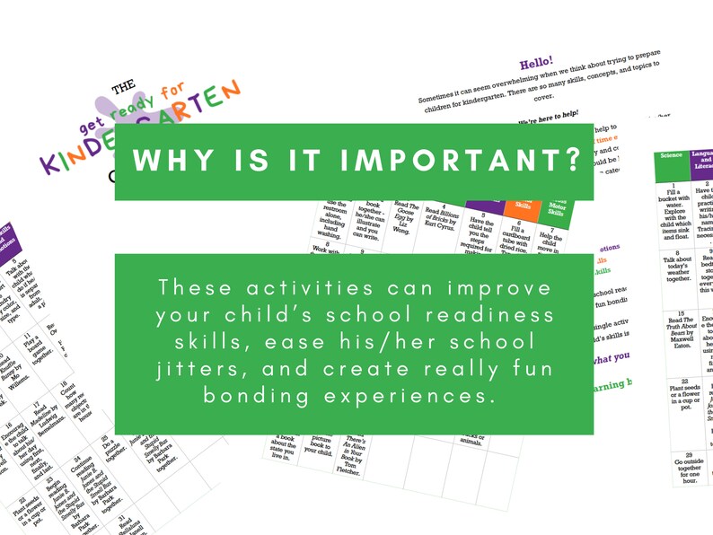 The Get Ready for Kindergarten Calendar, Prepare for Kindergarten ...