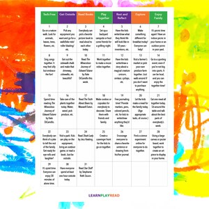 The Summer of Fun and Learning Daily Calendar, Preschool Daily Calendar ...
