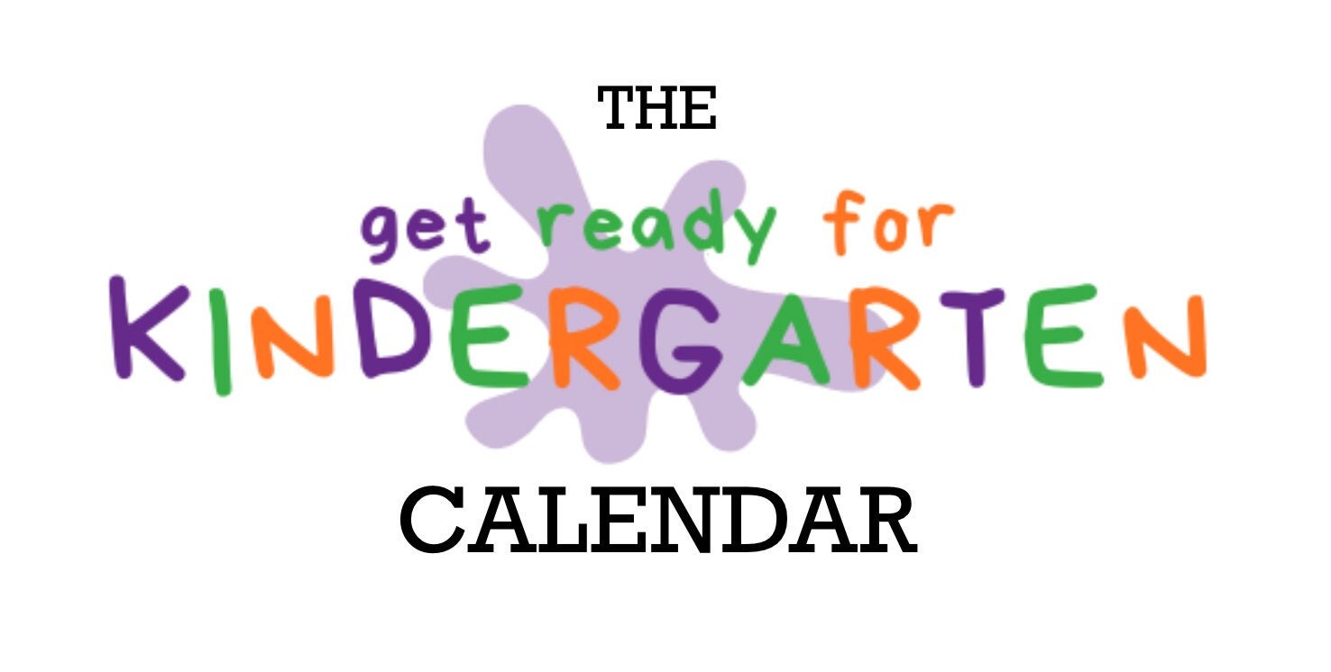 The Get Ready for Kindergarten Calendar - Etsy
