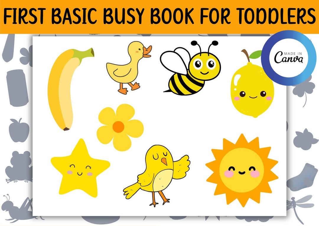 Printable Preschool Toddler Busy Book Homeschool Montessori Quiet Book ...