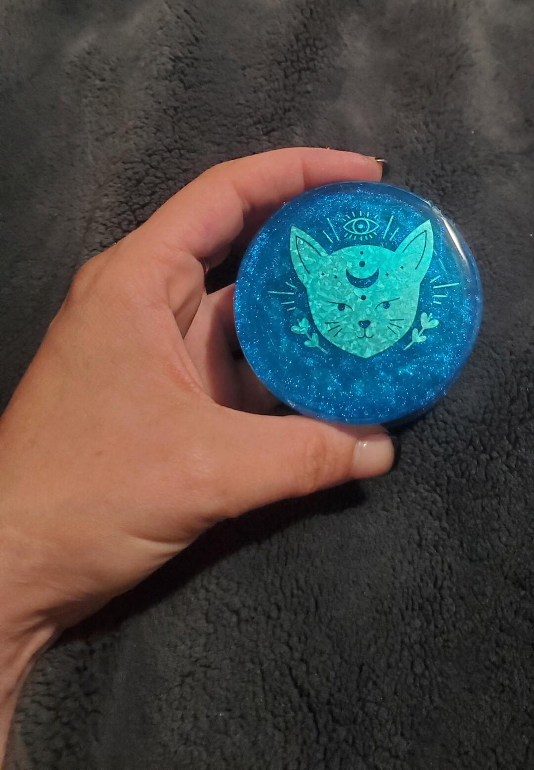 Blue Holographic Cat Grinder - Etsy