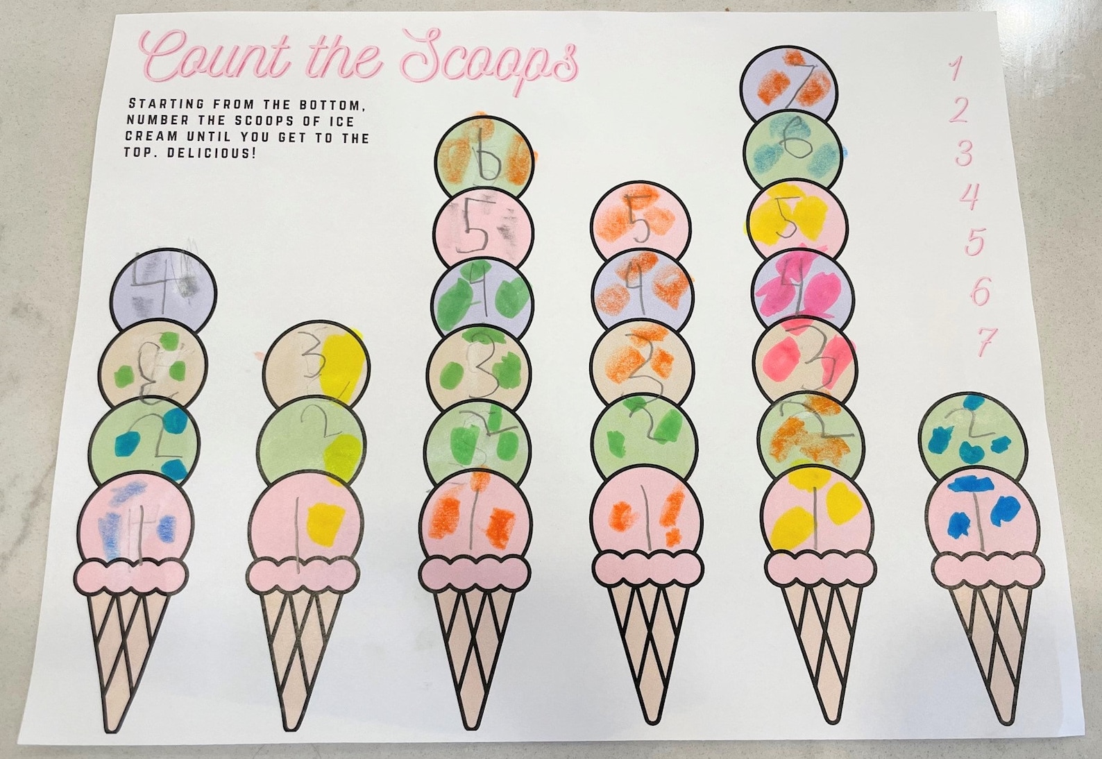 Scoop Count Digital Download Printable - Etsy