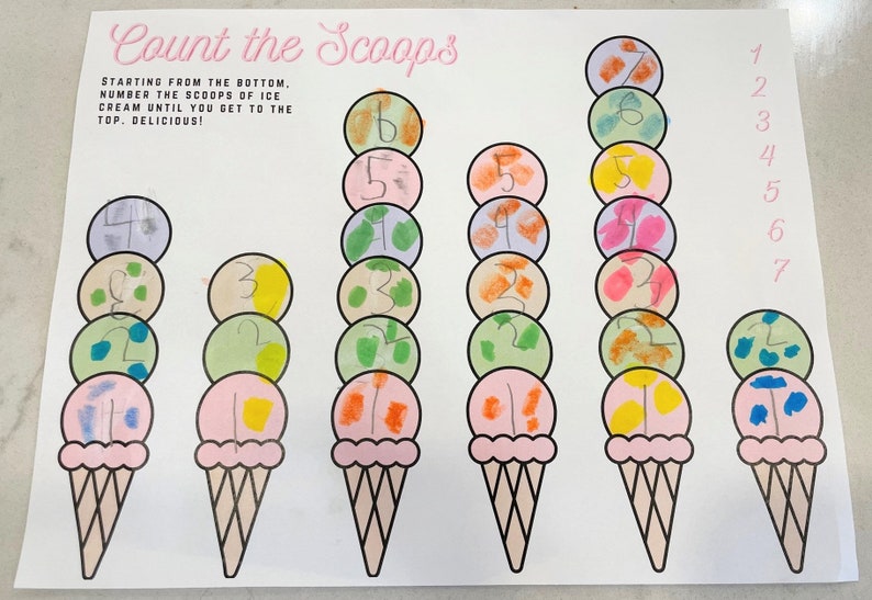 Scoop Count Digital Download Printable - Etsy