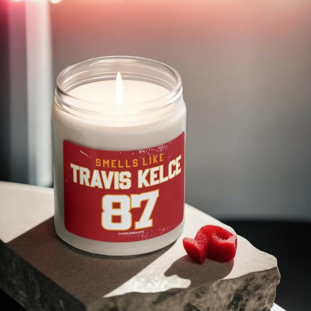 Smells Like Travis Kelce Candle Parody Candle 87 Tight End KC Travis ...