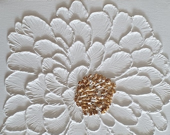 Texture Painting Texture Floral Art Textured Flower - Etsy