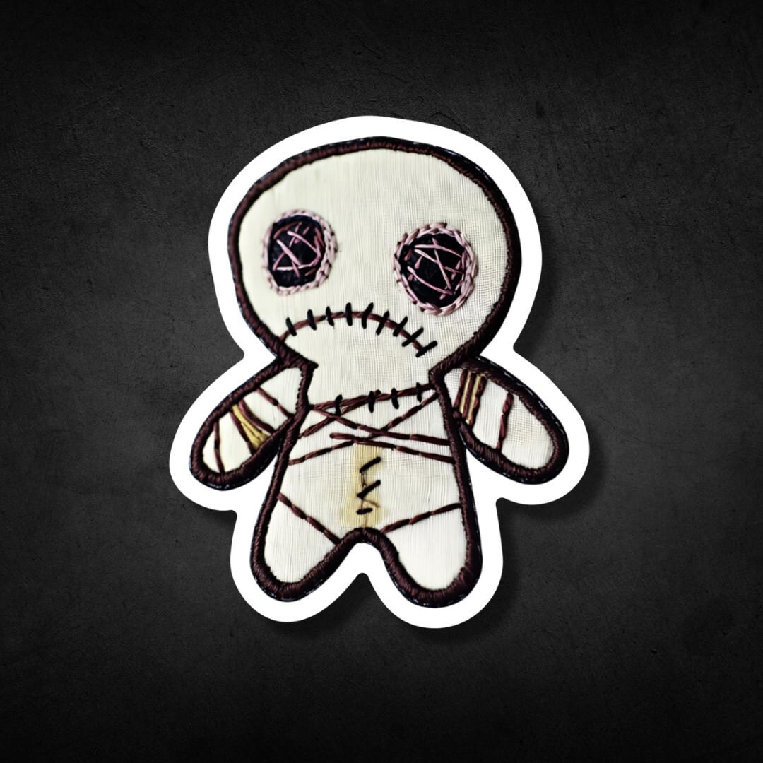 Poppet Sticker - Voodoo Doll Sticker - Vinyl Sticker - Dishwasher Safe ...