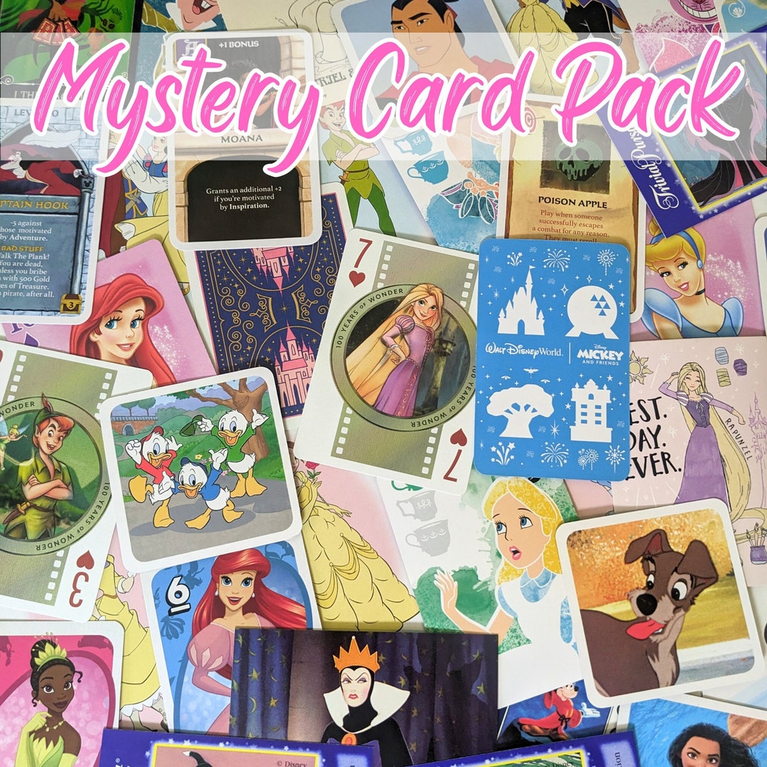 Mystery Disney Playing Card Set 24 Cards Playing Cards Game Cards ...
