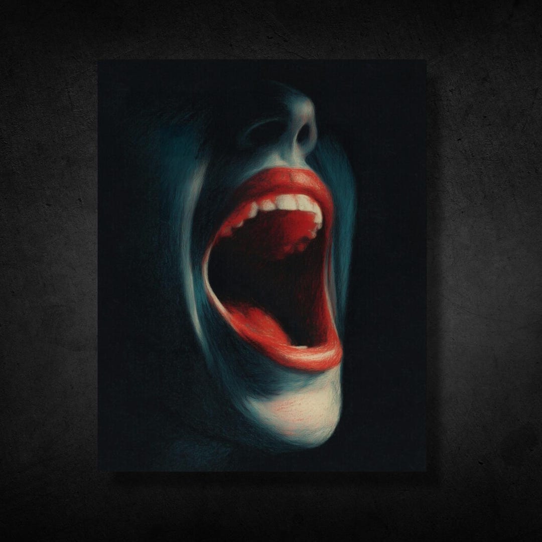 Scream Art Print - Horror Art - 5x7 Print - 8x10 Print - Gifts for ...