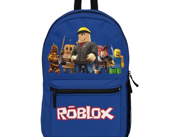 Roblox Customizable Game Avatar Backpack With Personalized Name, Gaming ...