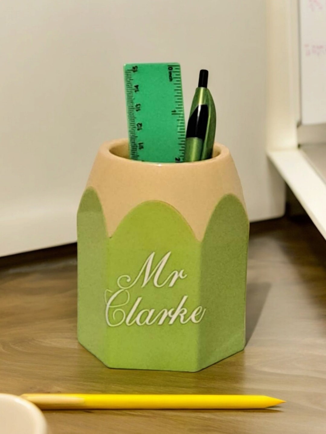 Teacher Pencil Pots With Pen and Ruler - Etsy