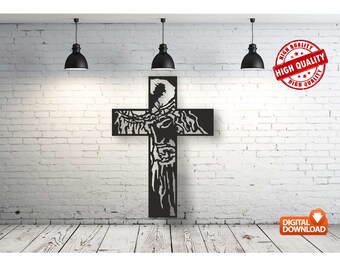 Jesus Wall Art Decor Vector Drawing File for Laser Cutting , Plasma ...