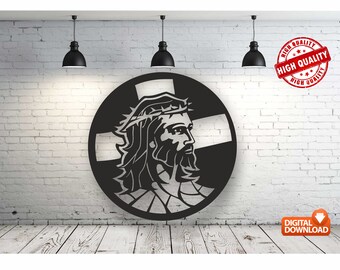 Jesus Wall Art Decor Vector File for Laser Cutting Plasma - Etsy