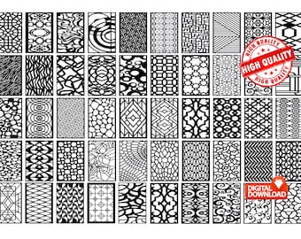 Panel Collection Series-a 50 CNC Files Panel Dxf Laser Cutting , Plasma ...