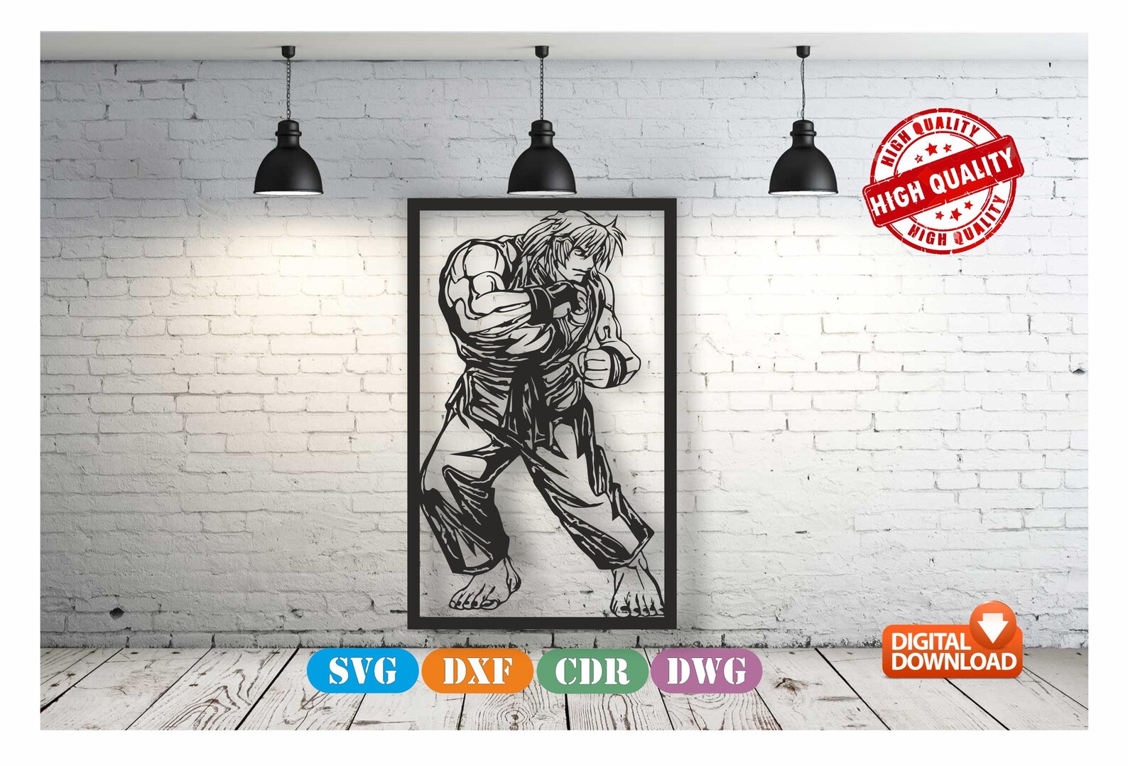 Ken Wall Art, Laser Cut CNC File (digital Download) - Etsy
