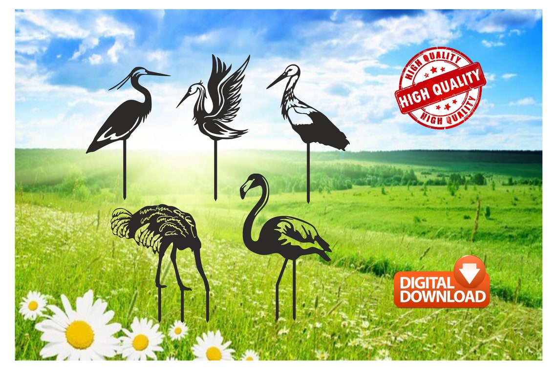 Garden Stakes High Quality Vector Drawing File for Laser - Etsy