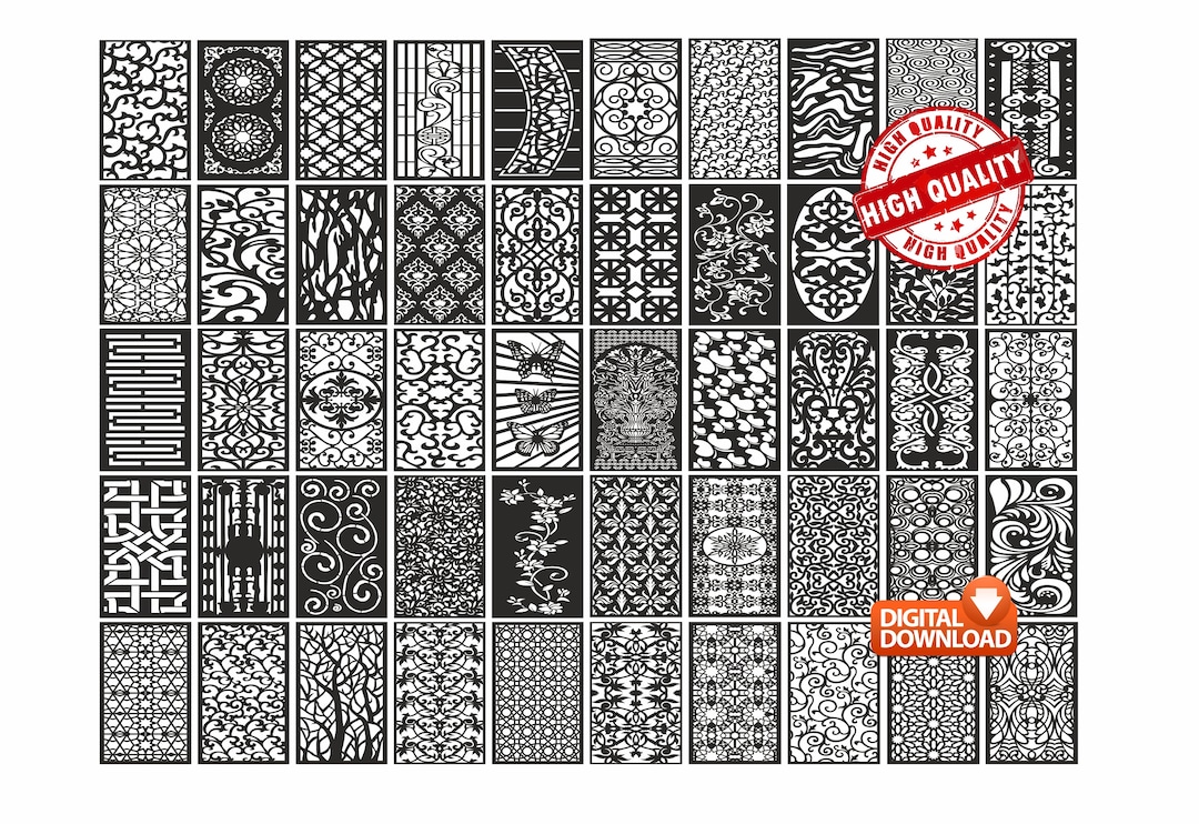 Panel Collection Series-i 50 CNC Files Panel Dxf Laser Cutting , Plasma ...