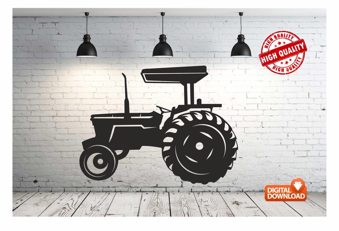 Metal Tractor Wall Art: Laser Cut CNC Vector File (digital Download) - Etsy