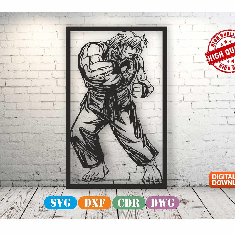 Street Fighter Laser File - Etsy