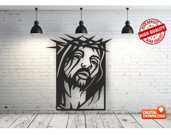 Jesus Wall Art Decor Vector File for Laser Cutting Plasma - Etsy