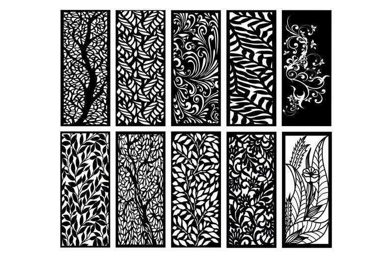 Panel Collection Series-b 50 CNC Files Panel Dxf Laser Cutting - Etsy