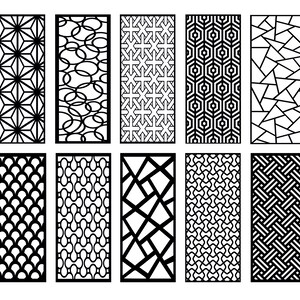 Panel Collection Series-a 50 CNC Files Panel Dxf Laser Cutting , Plasma ...