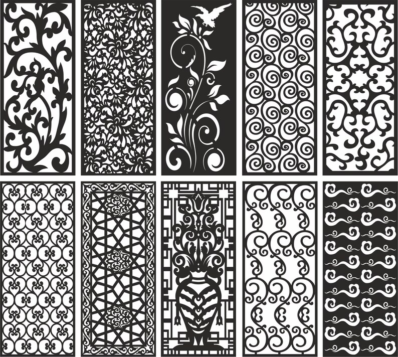 Panel Collection Series-f 50 CNC Files Panel Dxf Laser Cutting , Plasma ...