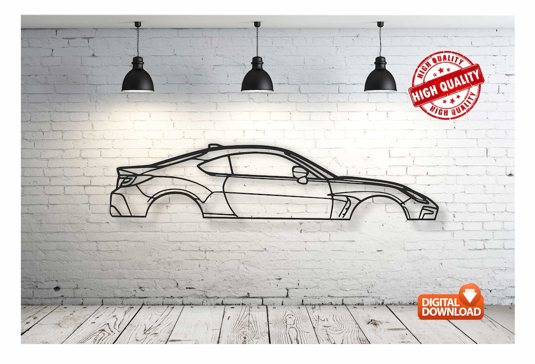 GR86 Metal Car Wall Art Decor Vector File for Laser Cutting , Plasma ...