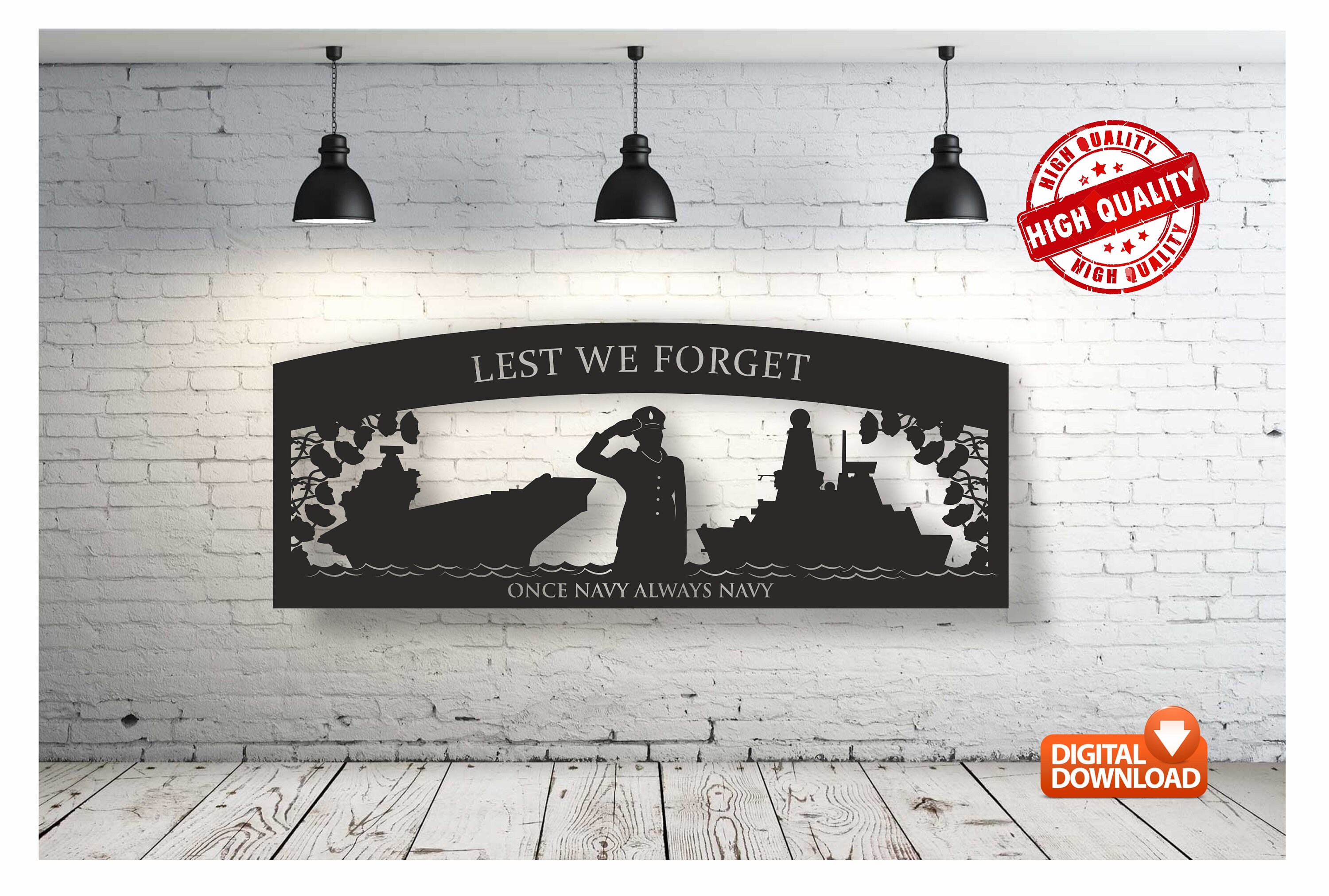 USA Remembrance Days Wall Art Decor Vector Drawing File for Laser ...