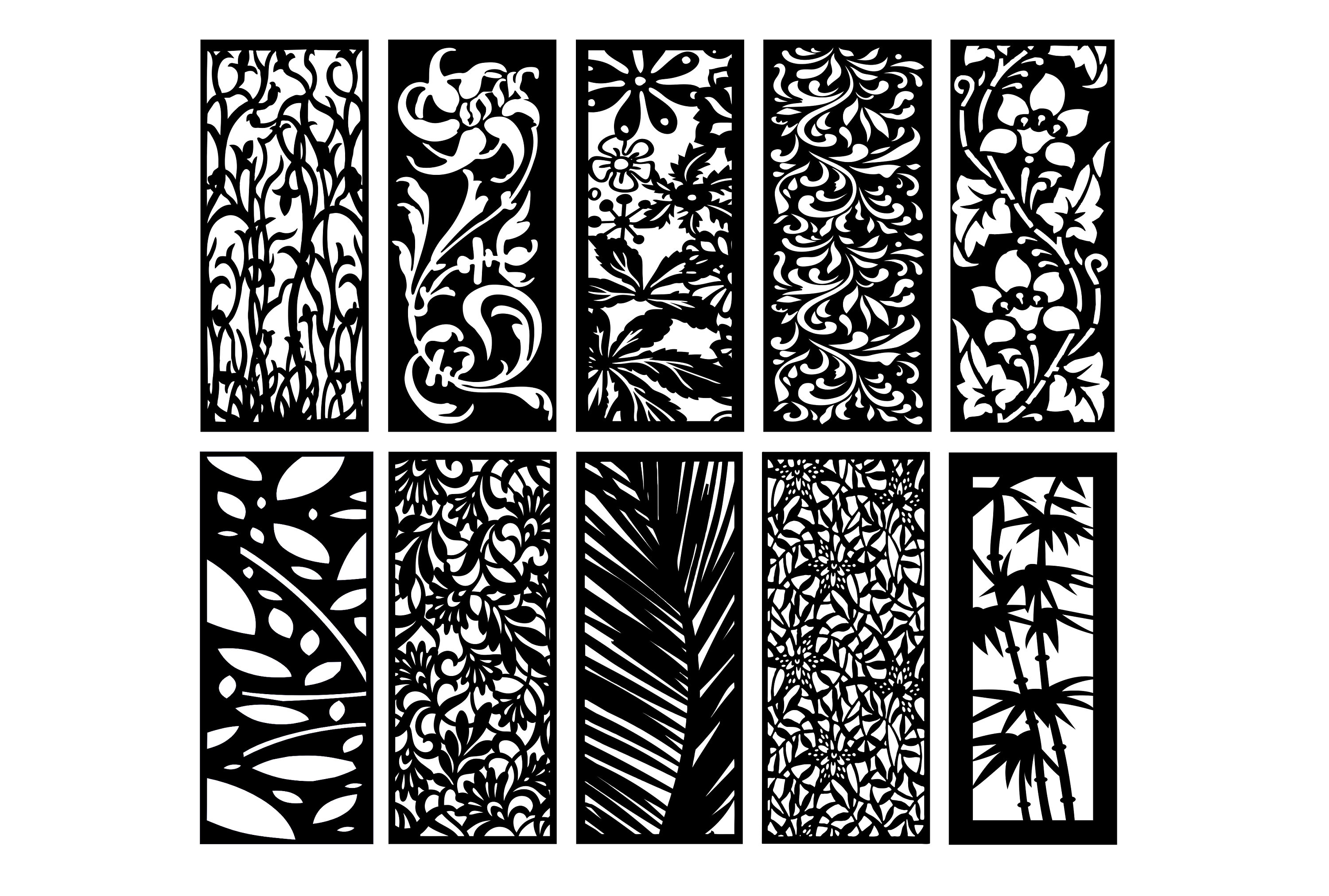 Panel Collection Series-b 50 CNC Files Panel Dxf Laser Cutting - Etsy