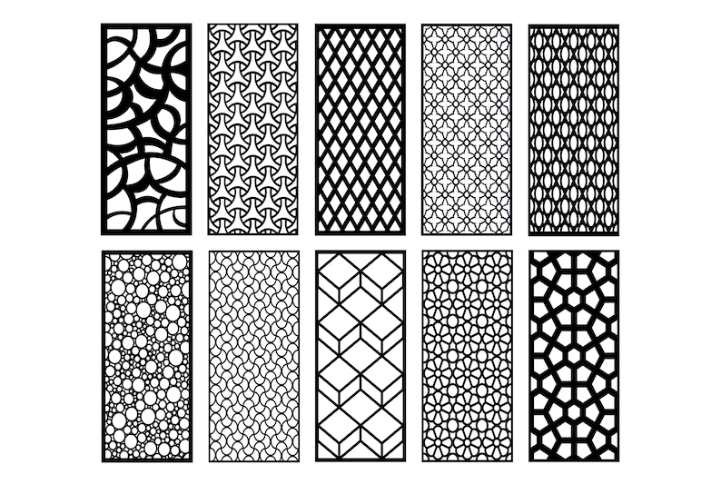 Panel Collection Series-a 50 CNC Files Panel Dxf Laser Cutting - Etsy