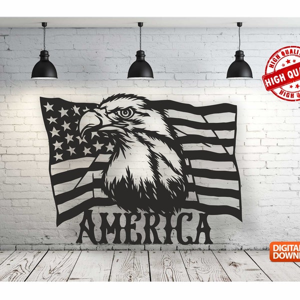 American Flag Dxf - Etsy