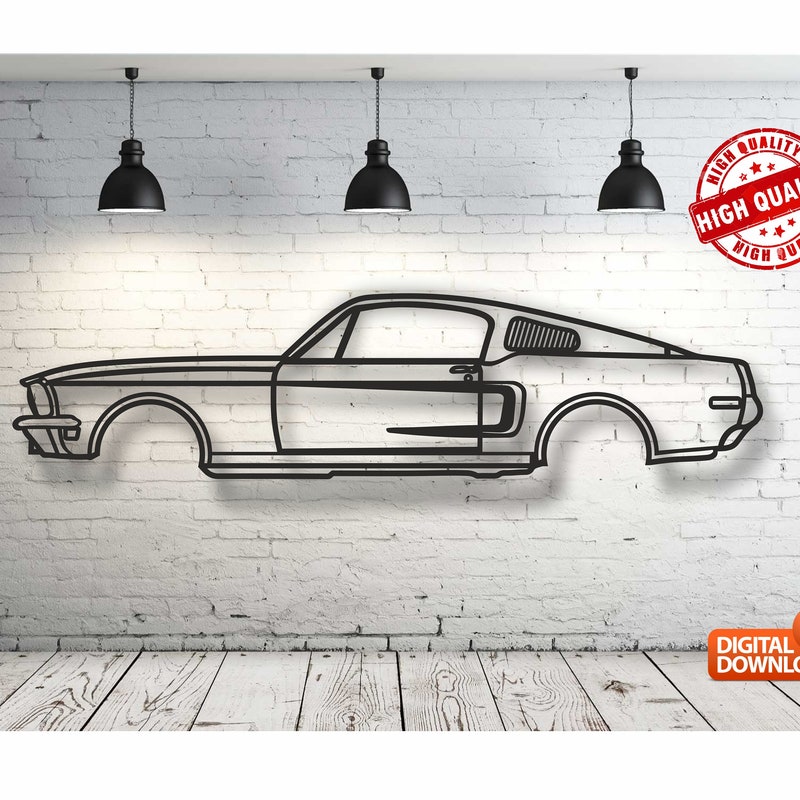 Mustang Wood Car - Etsy