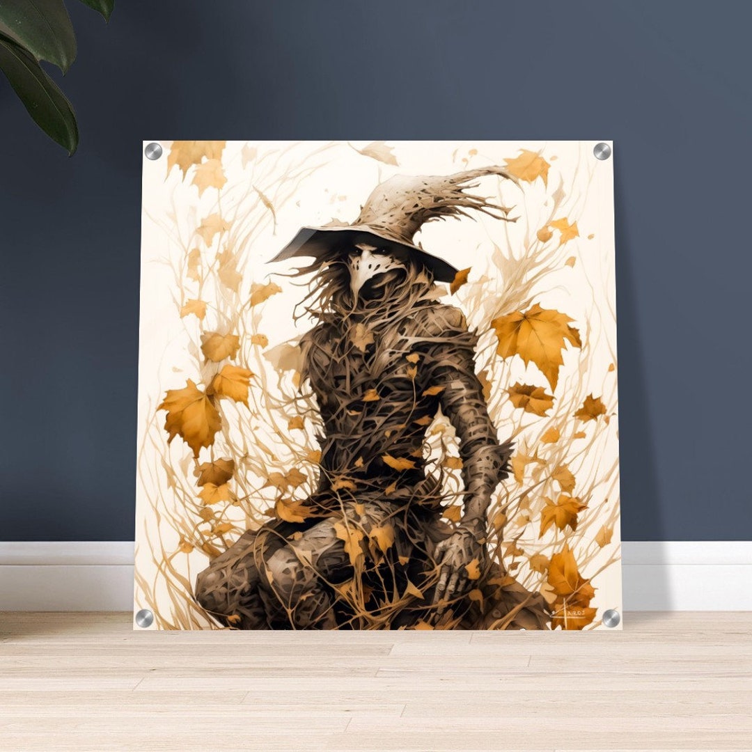 The Night Sentinel: Gothic Scarecrow Decor for Halloween Fans - Etsy