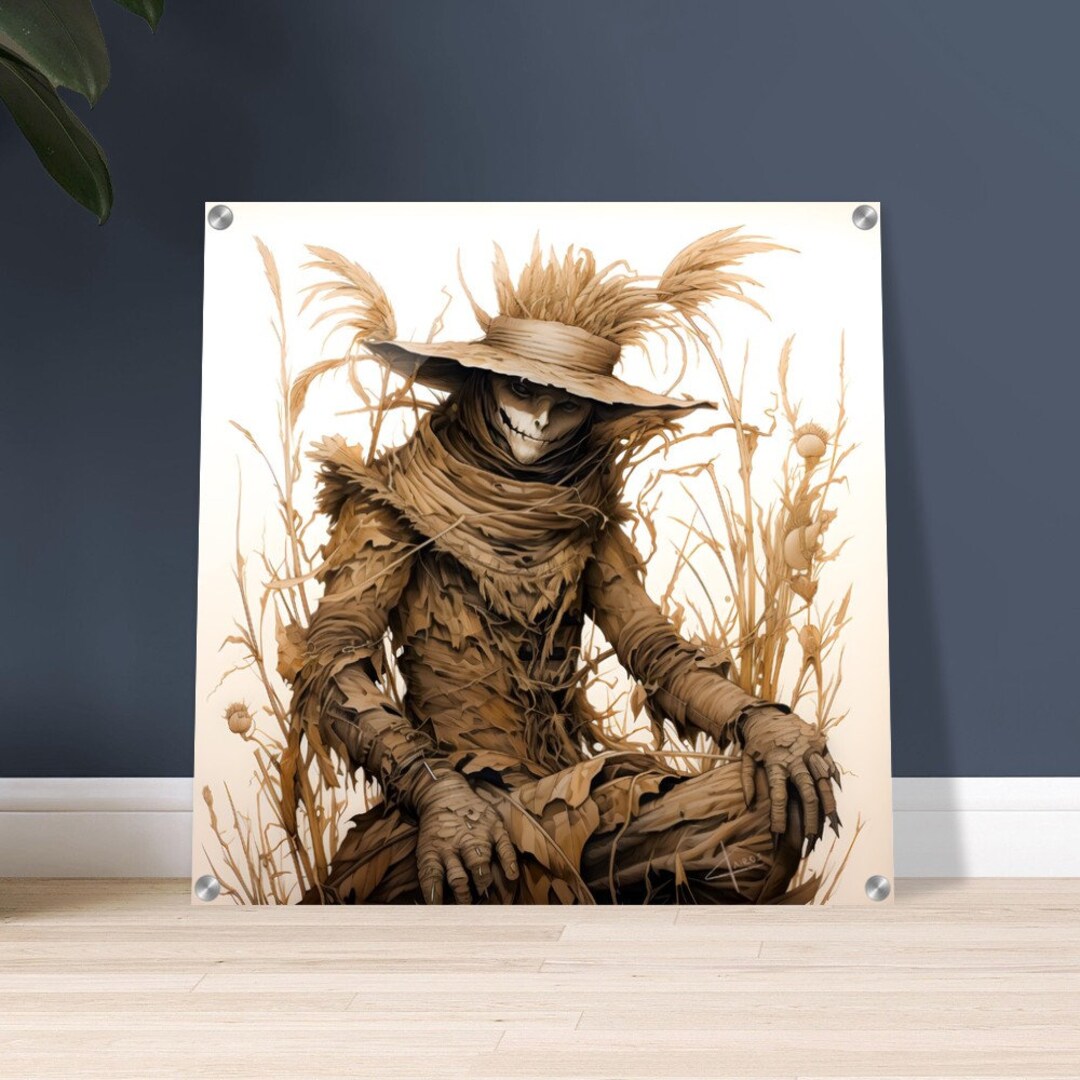 The Night Sentinel: Gothic Scarecrow Decor for Halloween Fans - Etsy