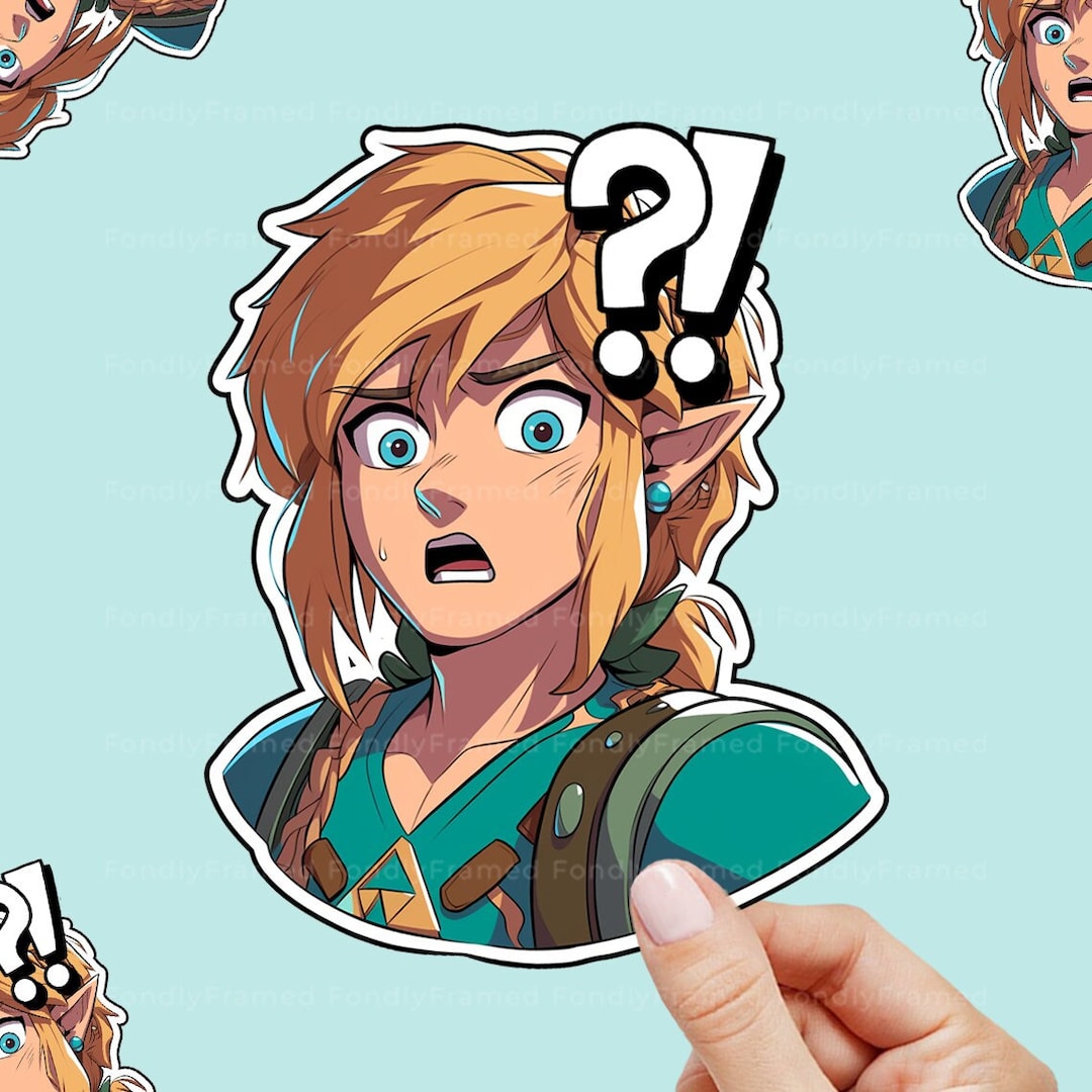 Surprised Shocked Link Sticker the Legend of Zelda Sticker - Etsy