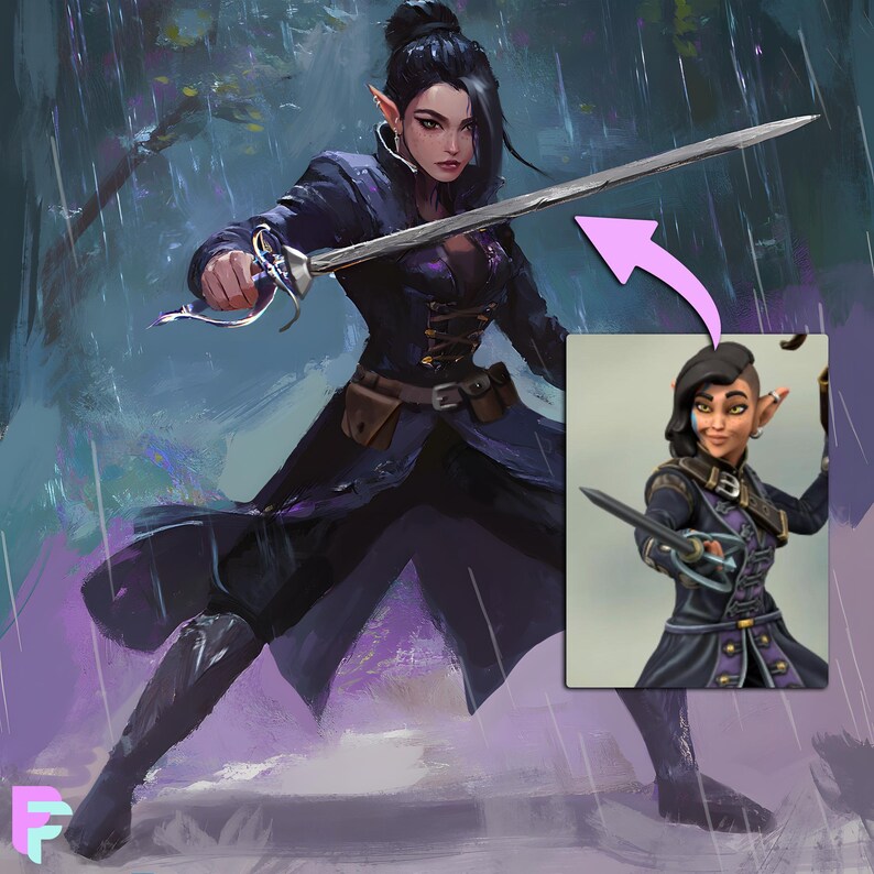 MMORPG Character Commission, Custom World of Warcraft Character Art ...