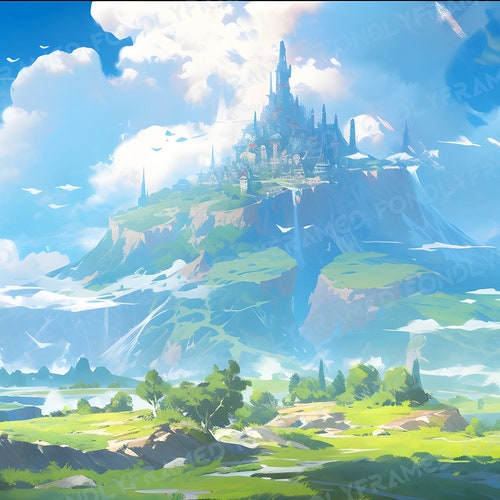 Land of Hyrule Legend of Zelda: Tears of the Kingdom Digital - Etsy