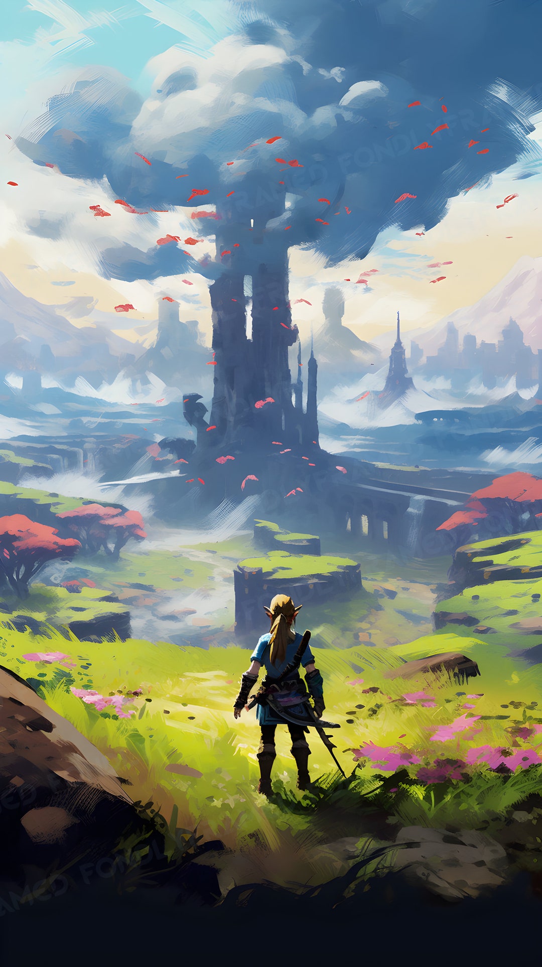 Scenic Hyrule Landscape Legend of Zelda: Tears of the Kingdom - Etsy