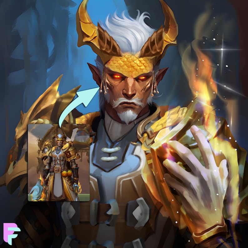 MMORPG Character Commission, Custom World of Warcraft Character Art ...