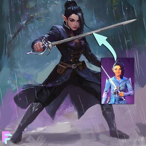 Video Game Character Illustration, Custom Wow Portrait, MMORPG ...