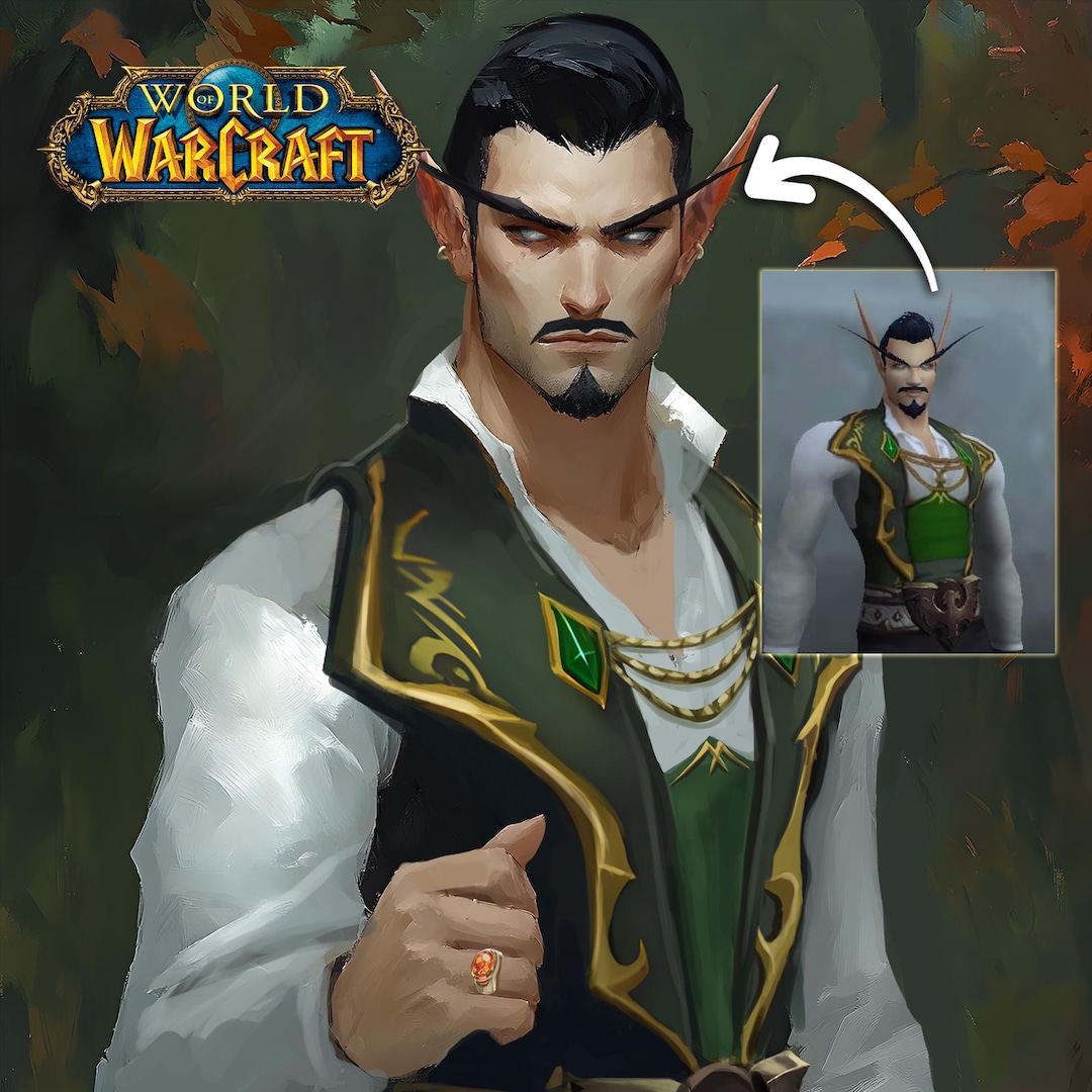 RPG Character Art Commission, Custom World of Warcraft Character Art ...