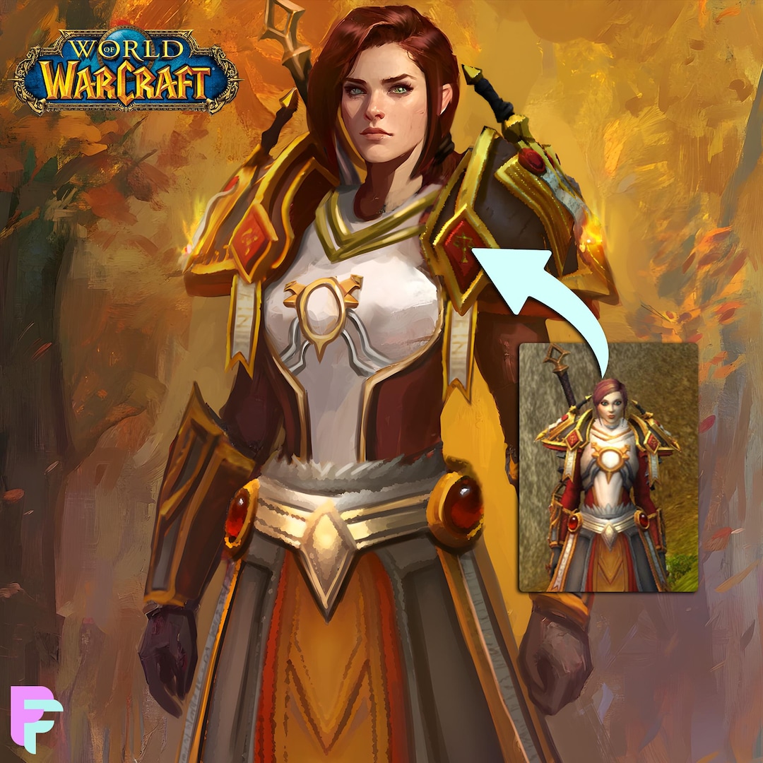Custom MMO Character Portrait, Wow Portrait, MMORPG Character Avatar ...