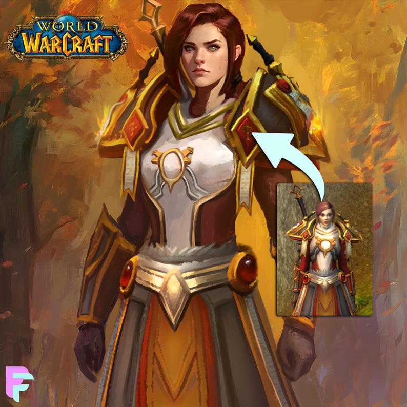 Custom MMO Character Portrait, Wow Portrait, MMORPG Character Avatar ...